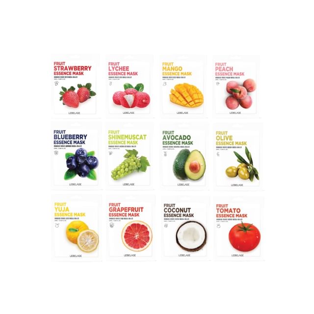 LEBELAGE - Fruit Essence Mask - 12 Types | YesStyle