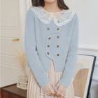 Wezal - Crew Neck Plain Asymmetrical Cardigan | YesStyle