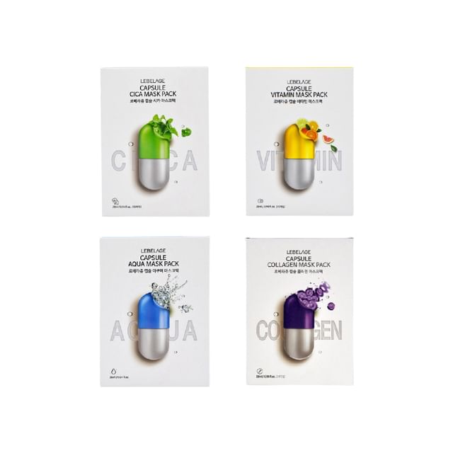 LEBELAGE - Dr. Capsule Mask Pack Set - 4 Types | YesStyle