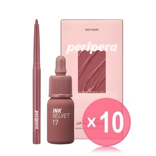 Buy peripera - Ink Velvet + Lip Liner Set - 2 Colors (x10) (Bulk Box ...