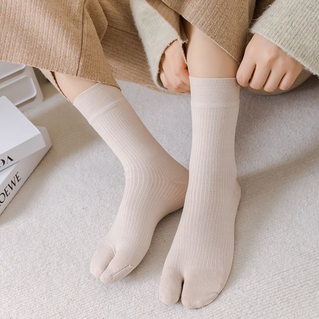 Cloudrelf - Split Toe Crew Socks / Set | YesStyle
