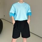 Omozando - Set of 3: Long-Sleeve Plain Mesh Top | YesStyle