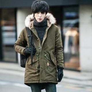 TOMONARI - Faux-Fur Hooded Jacket | YesStyle