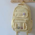 BANGGIRL - Applique PVC Panel Multi-Pocket Backpack / Bag Charm / Set ...