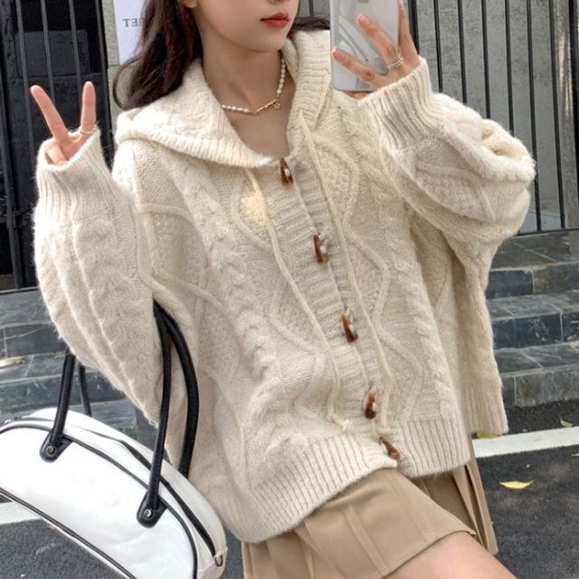 Hippona - Hood Zip Toggle Cardigan | YesStyle