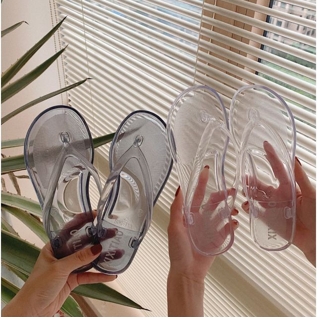 ZORI - Transparent Flip Flops | YesStyle