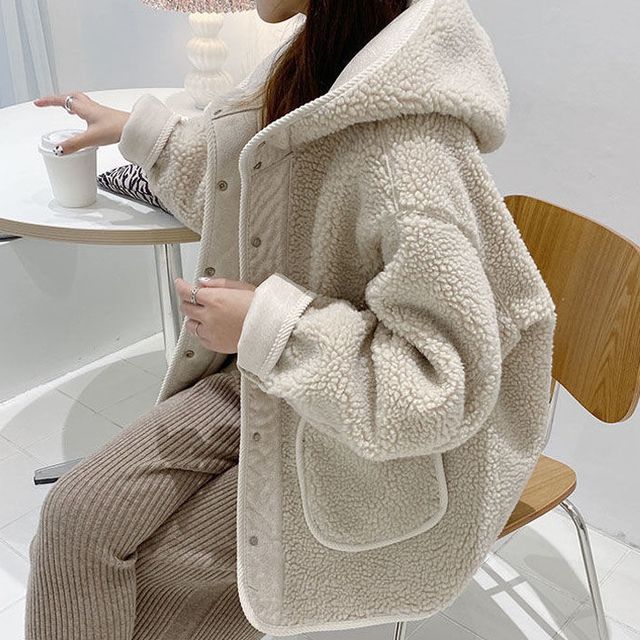 Korimo - Reversible Hooded Fleece Jacket / Vest | YesStyle