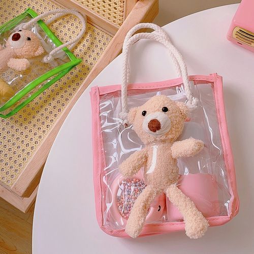 Stajnia - Teddy Bear PVC Tote Bag | YesStyle