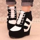 IYATO - Lace-Up Panel Wedges | YesStyle