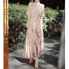 Tangier - Traditional Chinese Long-Sleeve Stand Collar Plain Button-Up ...