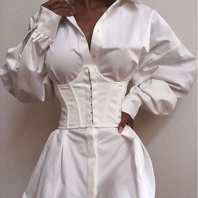 Genrovia - Plain Corset | YesStyle