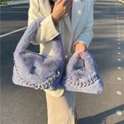 NewTown - Fluffy Chain Tote Bag (Various Designs) | YesStyle