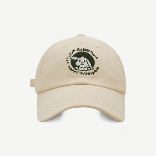 HARPY - Rabbit Embroidered Baseball Cap | YesStyle