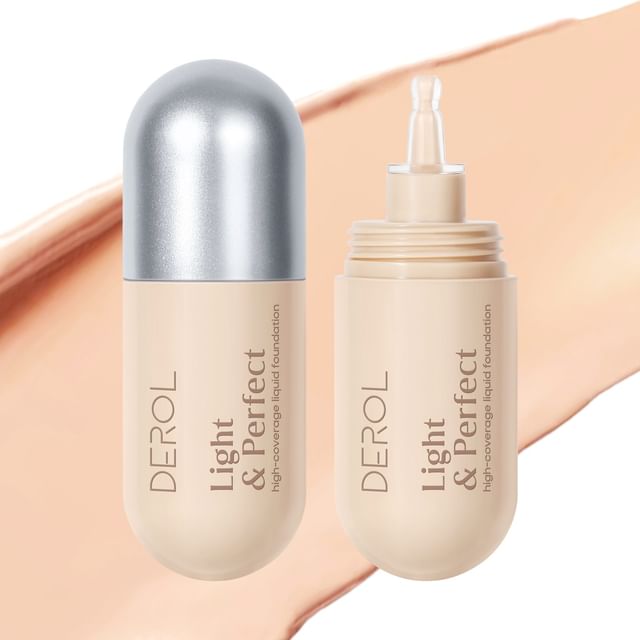 DEROL - Light & Perfect High-concealer Liquid Foundation - 1-3 | YesStyle
