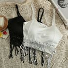 Lemongrass - Details Rhinestone-Fringed Satin Bra Top | YesStyle