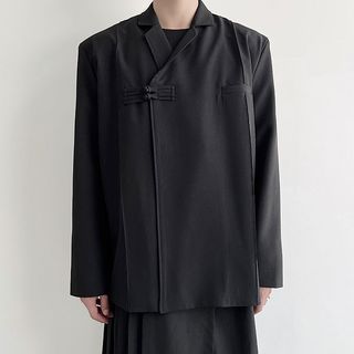 ravewider - Plain Frog-Button Blazer | YesStyle