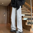 Breeson - Mid Rise Plain Wide Leg Pants | YesStyle