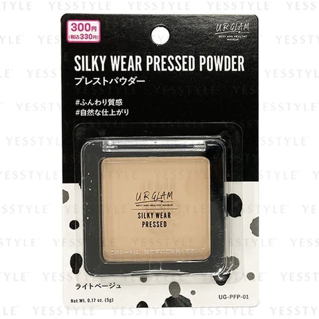 DAISO - UR GLAM Silky Wear Pressed Powder 01 Light Beige | YesStyle