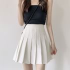 Fanoy - High Waist Plain Pleated A-Line Skirt (Various Designs) | YesStyle
