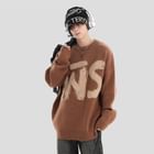 INStudio - Couple Matching Crew Neck Lettering Sweater | YesStyle