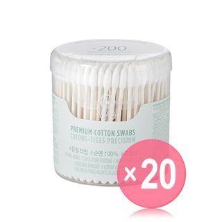 Buy THE FACE SHOP - Premium Cotton Swabs 200pcs (x20) (Bulk Box) in ...
