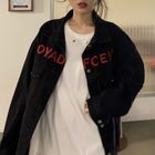 RONIN - Lettering Button-Up Denim Jacket | YesStyle