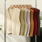 Lemongrass - Button-Up V-Neck Knit Vest in 10 Colors | YesStyle