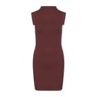 Colada - Sleeveless Mock Neck Plain Mini Sheath Dress | YesStyle