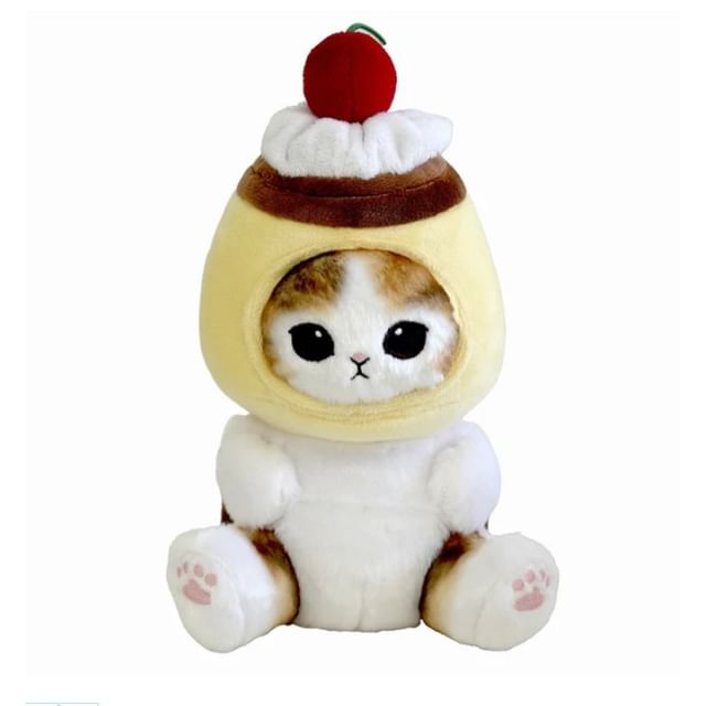 White & Peach - mofusand Plush Doll - Pudding | YesStyle