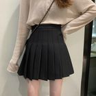 ANORA - High Rise Plain Pleated Mini A-Line Skirt | YesStyle