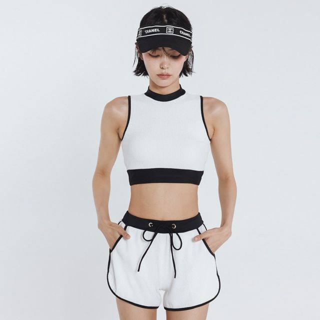 Moonrise Swimwear - Swim Set: Contrast Trim Tankini Top + Shorts ...