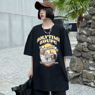 RONIN - Lettering Print Vintage T-Shirt | YesStyle