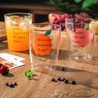 Chrysalis - Lettering Glass Drinking Cup | YesStyle