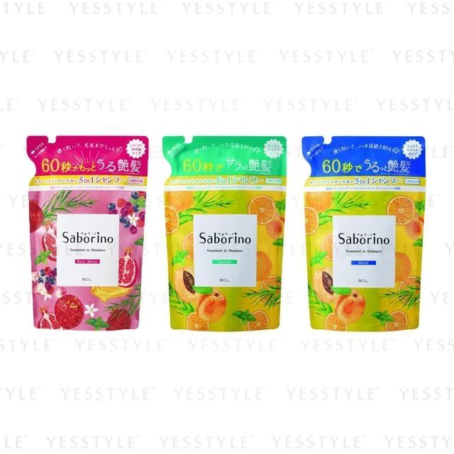 BCL - Saborino Treatment In Shampoo Refill 410ml - 3 Types | YesStyle