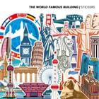 Pivoine - Set of 23: The World Famous Building Stickers | YesStyle