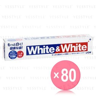 Buy LION - White & White Toothpaste (x80) (Bulk Box) in Bulk ...