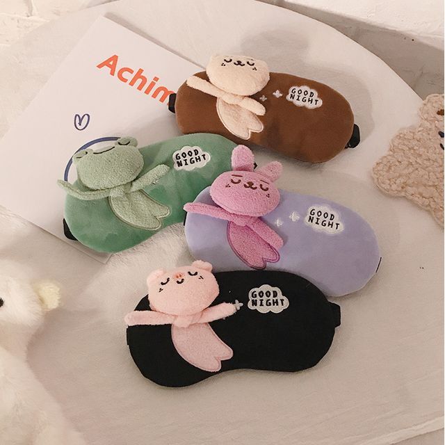 Chimi Chimi - Animal Chenille Cooling Sleeping Eye Mask | YesStyle