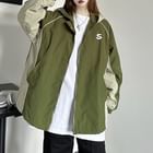 RONIN - Hooded Lettering Zip Jacket | YesStyle