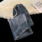 Mimiyox - Drawstring Waist Washed Loose Fit Jeans | YesStyle