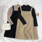 DIYI - Plain Corduroy Strap Dress | YesStyle