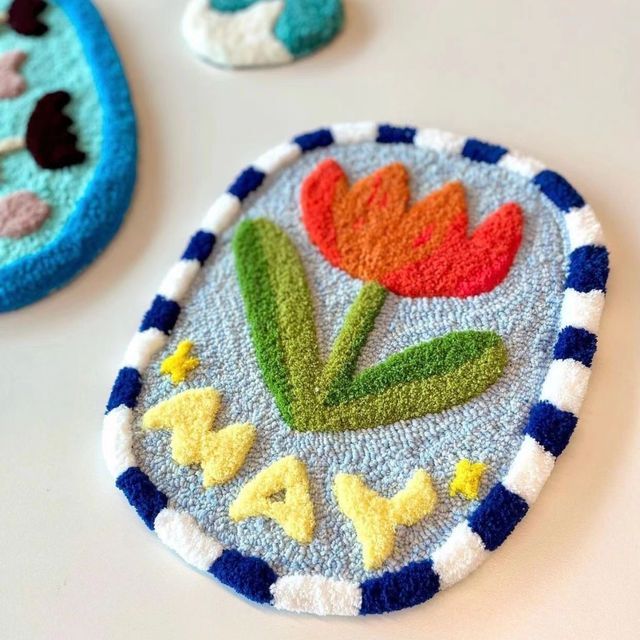 Embroidery Kingdom - Tulip Coaster DIY Tufting Kit (various designs ...