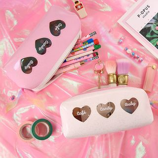 OH.LEELY - PVC Heart Pencil Case | YesStyle