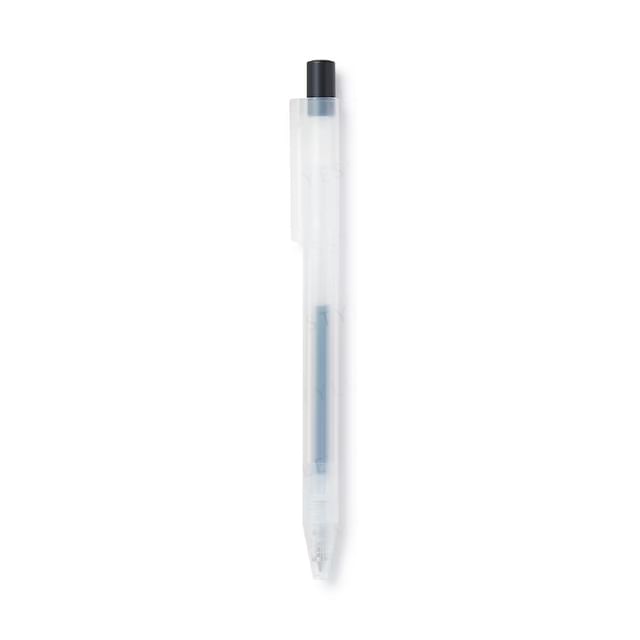 MUJI - Smooth Gel Ink Ballpoint Pen Knock Type 0.3mm Black | YesStyle