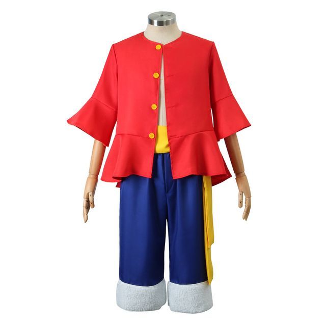 LoliLoley - One Piece Monkey D. Luffy Cosplay Costume Set | YesStyle