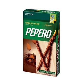 LOTTE - PEPERO Almond Chocolate Biscuit Sticks 36g | YesStyle
