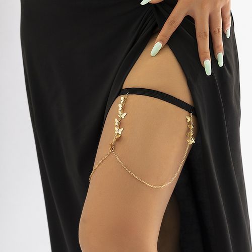 BAST Butterfly Layered Alloy Thigh Chain YesStyle