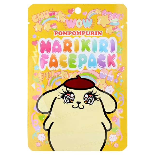 ASUNAROSYA - Sanrio Pompompurin Face Pack Cute x Nabeyuka | YesStyle