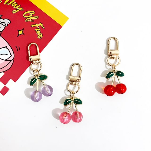 Coolkiss - Cherry Bead Alloy Bag Charm / Keyring (Various Designs ...