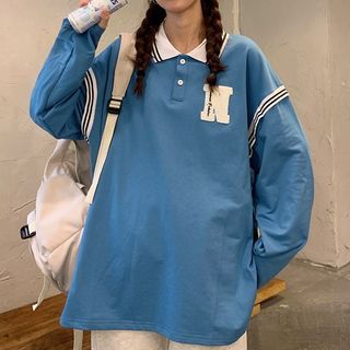 Tahiki - Letter Embroidered Polo-shirt | YesStyle