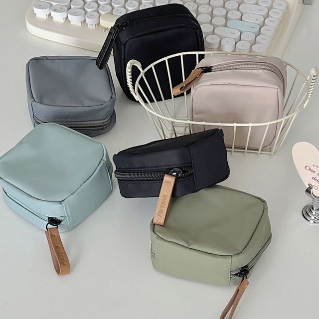 Casopic - Plain Nylon Square Pouch | YesStyle